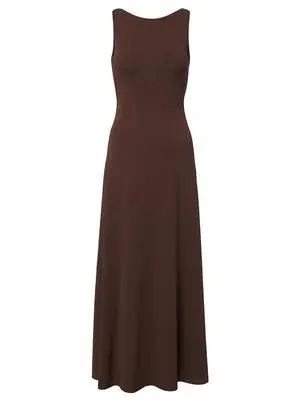ERES Sculpture Jersey Midi Dress - Brown