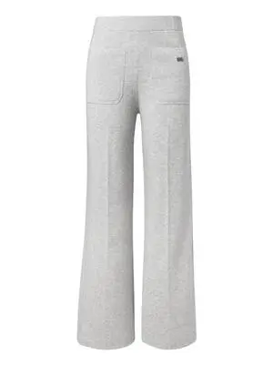 Victoria Beckham Wool And Cashmere Wide-leg Pants - Grey