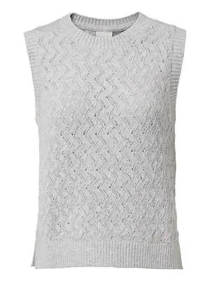 VARLEY Varley Hazen Pointelle Cotton-Blend Sweater Vest