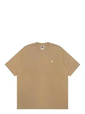 AAPE BY *A BATHING APE Moonface Logo-patch T-shirt - Neutrals