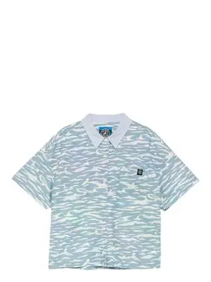 AGNES B. All-over Graphic Print Shirt - Blue