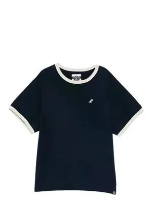 AGNES B. Logo Embroidered T-shirt - Blue
