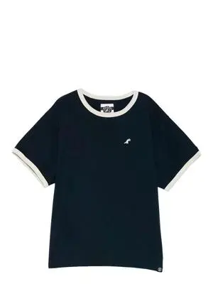 AGNES B. Logo Embroidered T-shirt - Blue