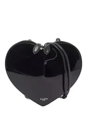 Alaïa Le Coeur Heart Shaped Crossbody Bag - Black