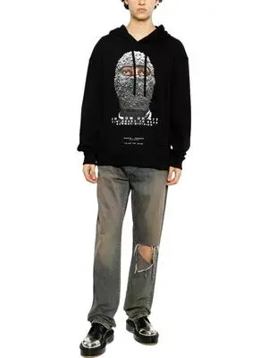 IH NOM UH NIT Graphic-print Hoodie - Black
