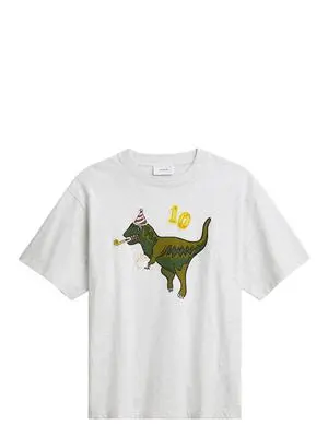 COACH OUTLET Rexy 10th Birthday Relaxed T-shirt In Organic Cotton - Heather Grey