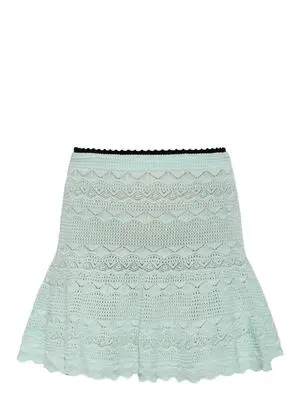 SELF-PORTRAIT Self-portrait Lace-Effect Mini Skirt