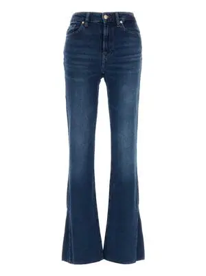 Seven For All Mankind Flared Jeans - Blue