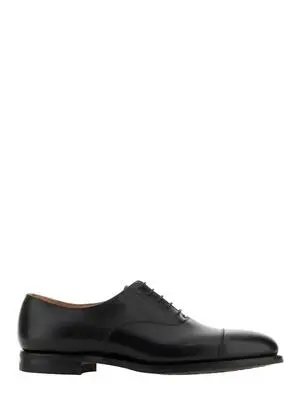 Crockett & Jones Connaught Cap Toe Oxford Shoes - Black