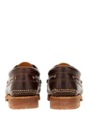 Timberland Boat Moccasins In Leather - Brown