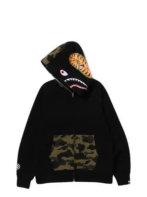 A BATHING APE Shark Full Zip Hoodie - Black