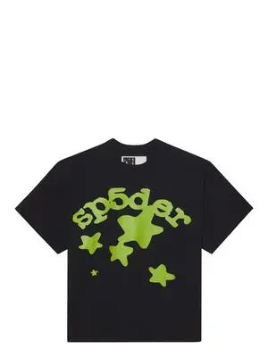 SP5DER Onyx" Graphic T-shirt - Black