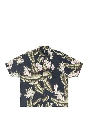 StÜssy Hawaiian Floral Short-sleeve Shirt - Black