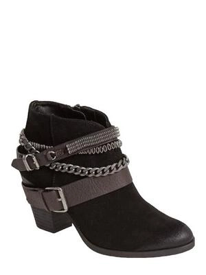 TROUVÉ Trouvé Bristol Bootie With Embellished Straps And Chains