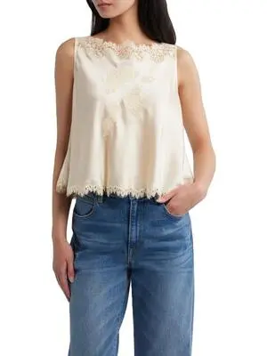 DÔEN DÔEN Valerina Silk Lace Top