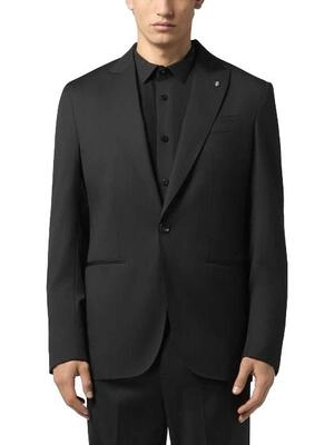 BILLIONAIRE Wool Blazer - Black