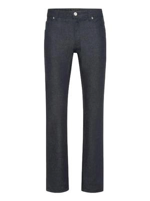 BILLIONAIRE Elaphe Detail Super Straight Cut Jeans - Navy