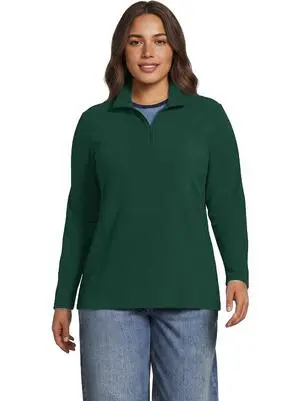 LANDS' END LANDS' END Fleece Pullover Pine