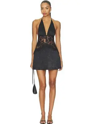 MORE TO COME Kimmie Mini Dress - Black