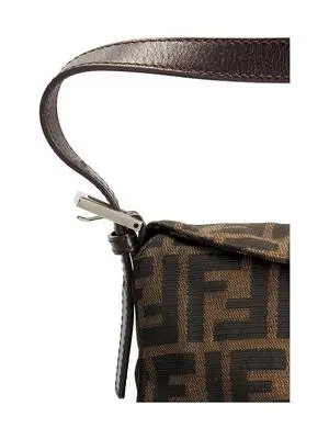 Fendi Zucca Baguette Shoulder Bag - Brown