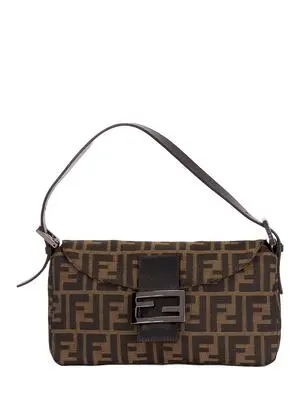 Fendi Zucca Baguette Shoulder Bag - Brown