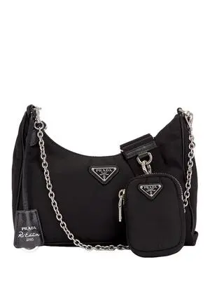 Prada Prada Re-Edition 2005 Re-Nylon Shoulder Bag Black