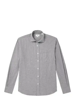 Hartford Paul Cotton-flannel Shirt - Gray