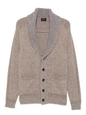 Brioni Cashmere And Silk Cardigan - Beige