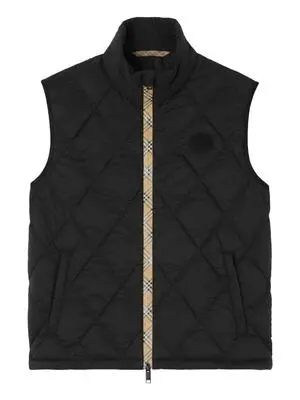 Burberry Acresford Quilted Down Vest - Black