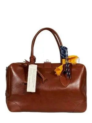 GOLDEN GOOSE Vita Medium Leather Tote Bag - Brown