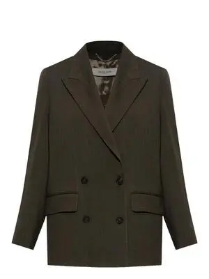 GOLDEN GOOSE Double-breasted Jacket With Notch Lapel And Button Details - Brown
