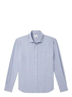 Hartford Paul Cotton-flannel Shirt - Blue