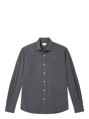 HARTFORD Hartford - Paul Cotton-Flannel Shirt - Men - Gray - S