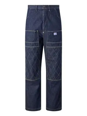 KAPITAL KAPITAL Lumber Straight-Leg Panelled Jeans