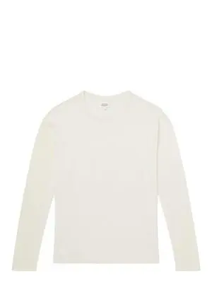 Hartford Hartford - Waffle-Knit Cotton T-Shirt - Men - Neutrals - S Ecru
