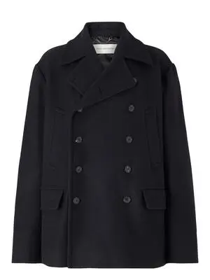 Dries Van Noten Double-breasted Wool-blend Coat - Black