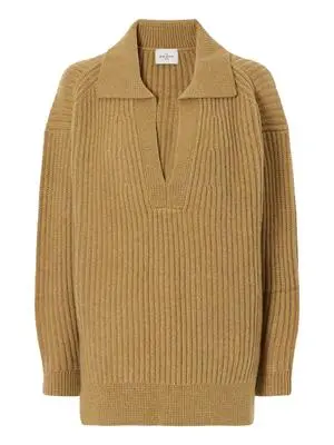 Le Kasha Malte Ribbed Cashmere Sweater - Chartreuse