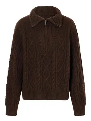 NILI LOTAN Jori Cashmere Sweater - Brown
