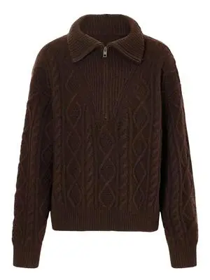 NILI LOTAN Jori Cashmere Sweater - Dark Brown