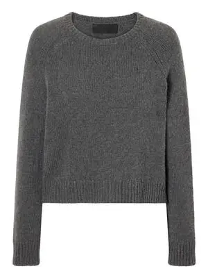 NILI LOTAN Laurel Cashmere And Wool-blend Sweater - Charcoal