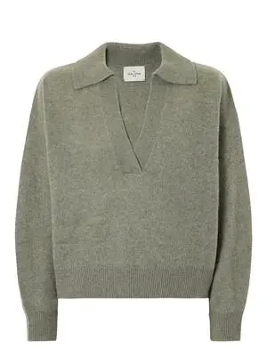 Le Kasha Cropped Cashmere Sweater - Green