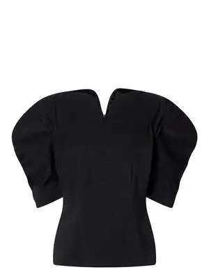 DESTREE Janet Jacquard Blouse - Black