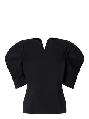 DESTREE Janet Jacquard Blouse - Black