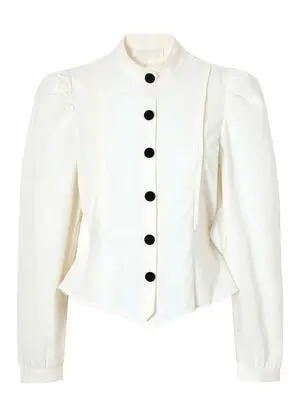 DESTREE Luchita" Cotton-poplin Blouse - Ecru