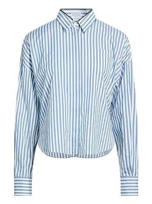 Brunello Cucinelli Striped Button-up Shirt - Blue