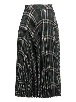 BURBERRY Plaid Pleated Skirt