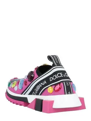 Dolce & Gabbana Embellished Casual Sneakers - Black