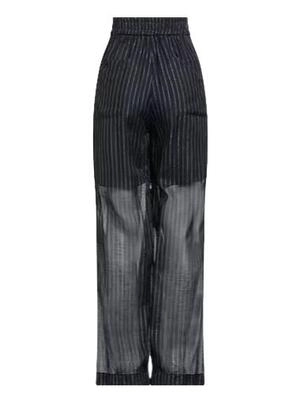 BRUNELLO CUCINELLI Brunello Cucinelli High-Waist Wide-Leg Striped Organza Trousers