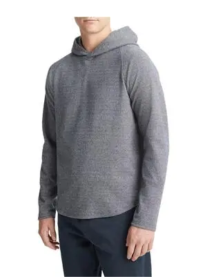 VINCE Vince Long-Sleeved Hooded Pullover With Ribbed Details