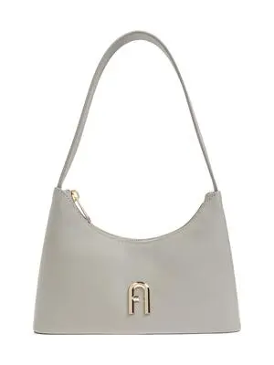 Furla Furla Diamante Logo Plaque Mini Shoulder Bag Grey
